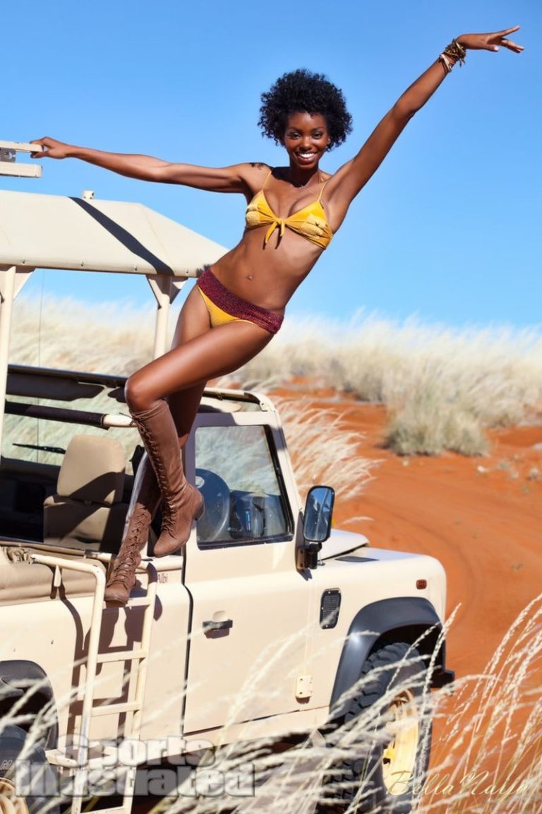 Hot in Namibia! Nigerian-American Model Adaora Akubilo graces the pages of Sports Illustrated's ...
