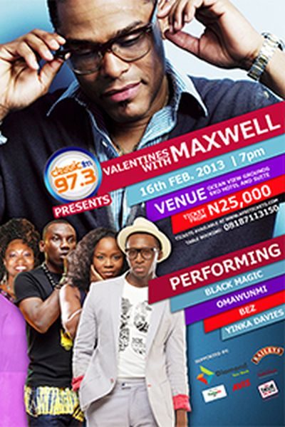 Classic FM 97.3 brings Grammy Award Winning R&B Singer Maxwell to ...