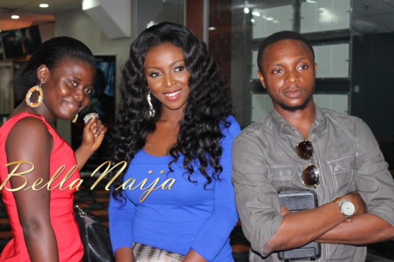Alluring in Blue! See Yvonne Okoro at the Press Conference for her ...