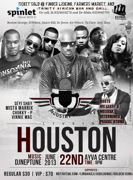 Spinlet Industry Nite in Texas! Hot Performances by 2Face, Seyi Shay ...