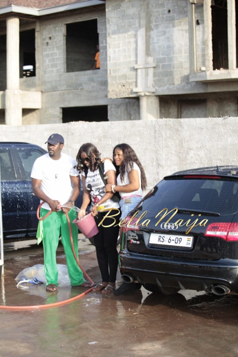 Ghanaian Movie Star John Dumelo washes Cars for Charity in Accra ...