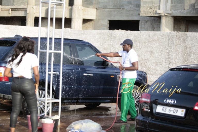 Ghanaian Movie Star John Dumelo washes Cars for Charity in Accra ...