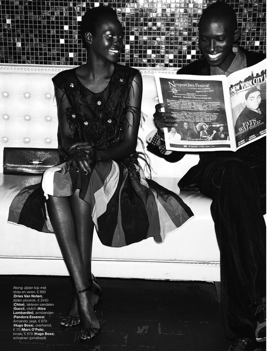 South Sudanese model Atong Ajork is Marie Claire Netherlands' January ...