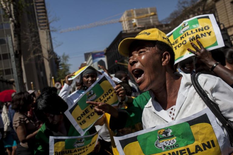 ANC Women's League Stages Protest at Oscar Pistorious Trial | BellaNaija