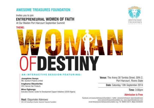Get Inspired by "Women of Destiny" at the Awesome Treasures Foundation ...