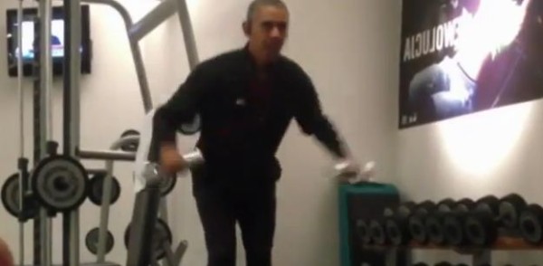 Obama Filmed Working Out in Poland - Video | BellaNaija