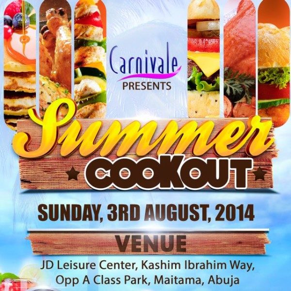 Get Ready for a Family-Friendly COOKOUT Summer in Abuja - Sunday 3rd ...