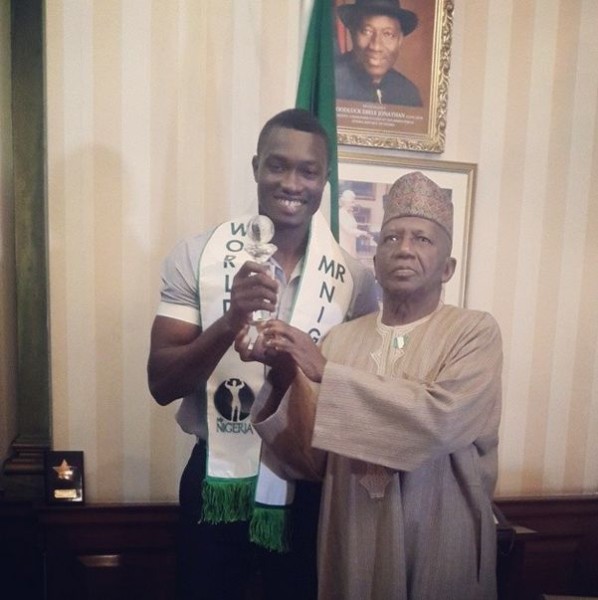 Mr World Finalist Emmanuel Ikubese hosted at Nigerian Embassy in London ...