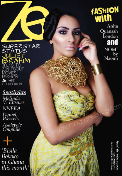 Ghollywood Star Juliet Ibrahim covers Zen Magazine's September 2013 ...