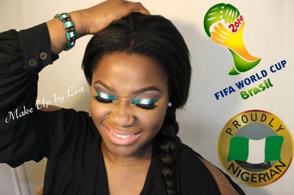 Support the Eagles! Would you Rock this Nigerian Flag Inspired Makeup ...
