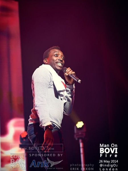 Official Photos from Bovi's "Man On Fire" Show in London | BellaNaija