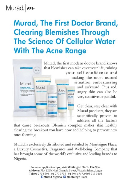 Murad, The First Doctor Brand, Clearing Blemishes through the Science ...