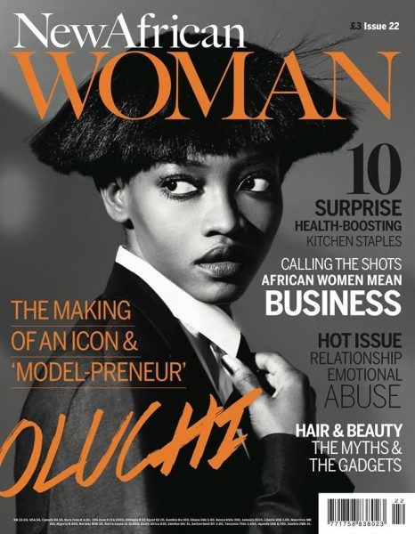 Bow Down? It's Queen Oluchi! Nigerian Supermodel/Entrepreneur covers New African Woman Magazine ...