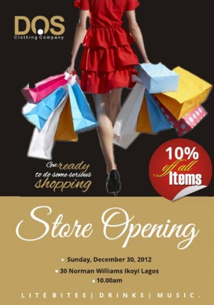 DOS Clothing Company Opens in Lagos! | Get up to 10% Off This Weekend ...