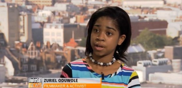 11-Year-Old Filmmaker/Activist Zuriel Oduwole on Arise Global TV London ...