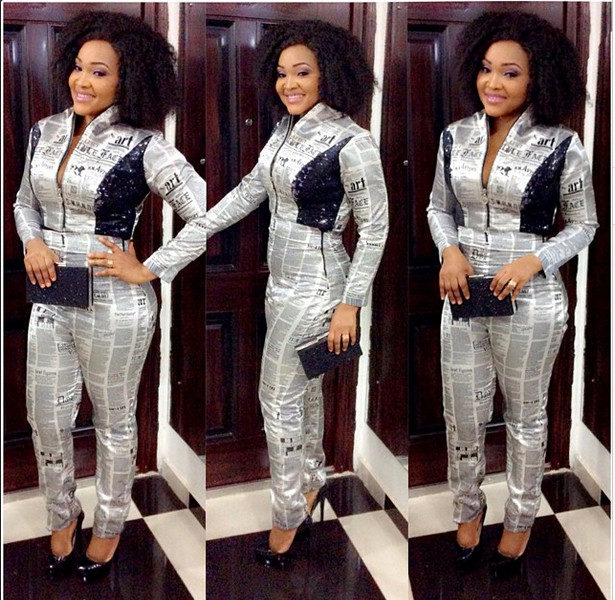 Mercy Aigbe-Gentry Rocks Newspaper Print Jumpsuit! Are You Feeling It ...