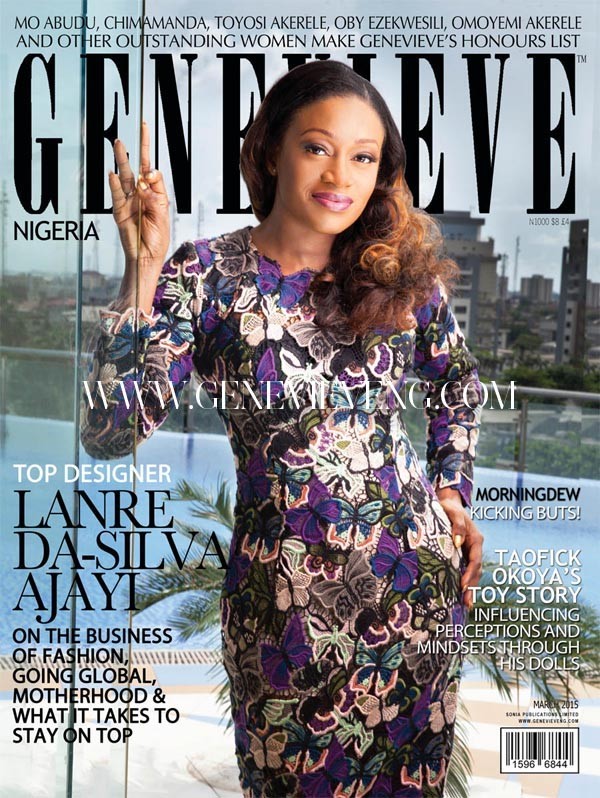 Fashion Queen Lanre DaSilva Ajayi covers Genevieve Magazine's March ...