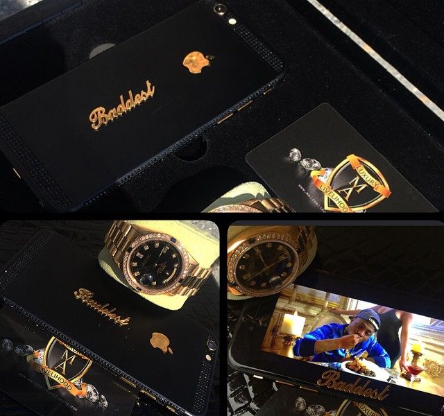 OBO! Baddest! Davido flaunts matching Gold & Black Diamond Rolex ...
