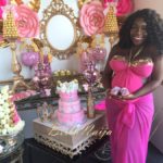 Dunnie O's GORGEOUS Poolside Pink & Gold Baby Shower | BellaNaija