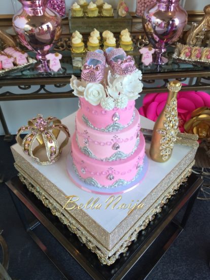 Dunnie O's GORGEOUS Poolside Pink & Gold Baby Shower | BellaNaija