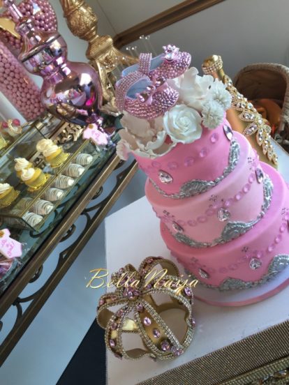 Dunnie O's GORGEOUS Poolside Pink & Gold Baby Shower | BellaNaija