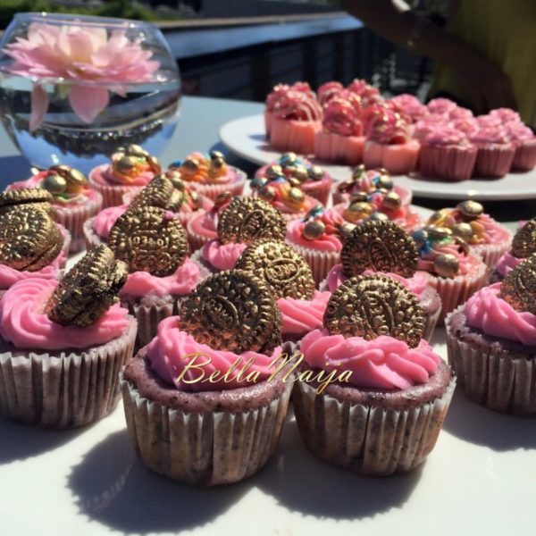 Dunnie O's GORGEOUS Poolside Pink & Gold Baby Shower | BellaNaija