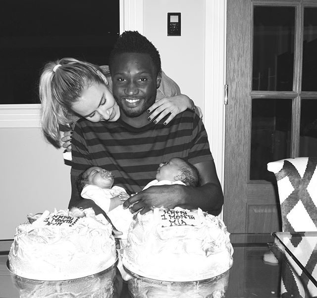 Proud Parents! John Mikel Obi's Two Babies get Two Cakes to Celebrate 1 ...