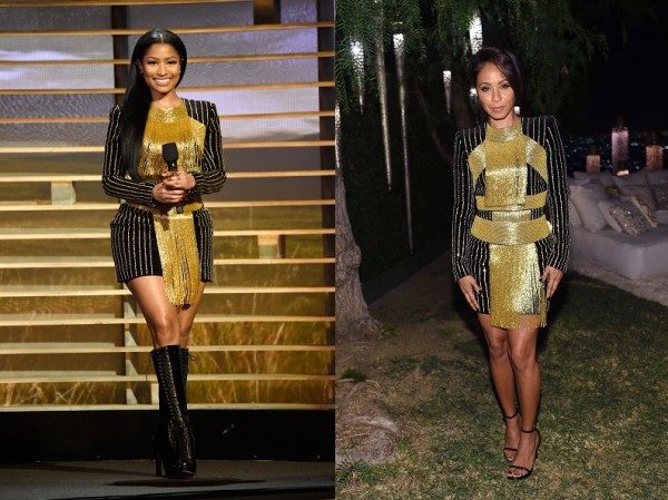 Nicki Minaj & Jada Pinkett Smith In Balmain. Who Wore it Better?