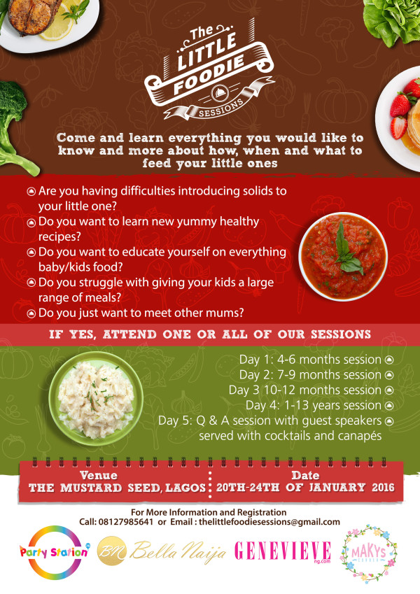 Come Learn How to Make Healthy Yummy Meals for Your Little Ones at 'The ...