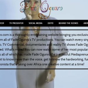 Get the Scoop on Fade Ogunro's Brand New Official Website! | BellaNaija