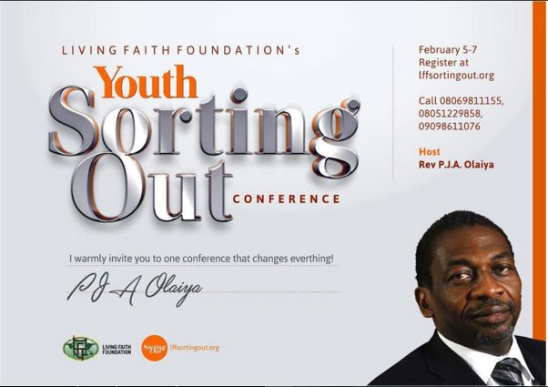Join Rev. Joe Olaiya at Youth's “Sorting Out” Conference and Enjoy 3 ...