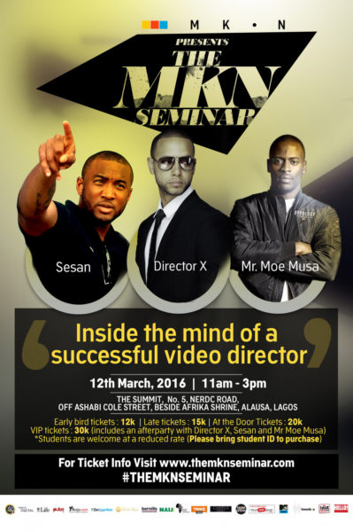 Join Director X, Sesan & Moe Musa at the First Ever Music Video ...