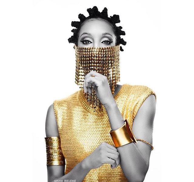 Di’Ja is a “Golden Goddess” in New Photos | BellaNaija