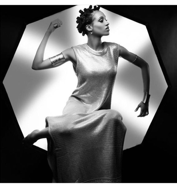 Di’Ja is a “Golden Goddess” in New Photos | BellaNaija