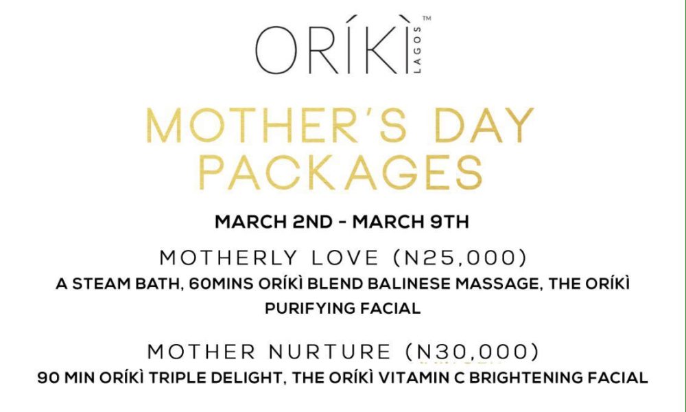 ORÍKÌ Spa Mother's Day Packages - Pamper Your Mum the Way She Deserves ...