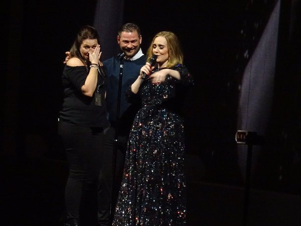 Adele Celebrates a Couple of 12 Years Getting Engaged at Her Show ...