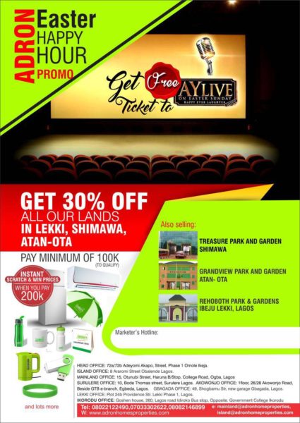 Get Instant Rewards in Adron Homes Easter Promo | BellaNaija