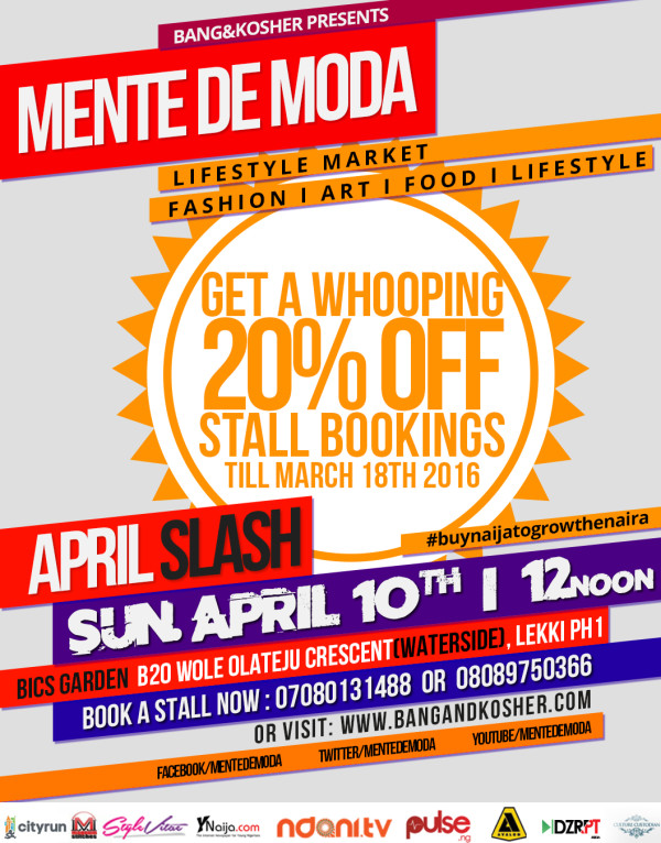 Get 20% off Stall Bookings for Mente de Moda's #BuyNaijaToGrowTheNaira ...