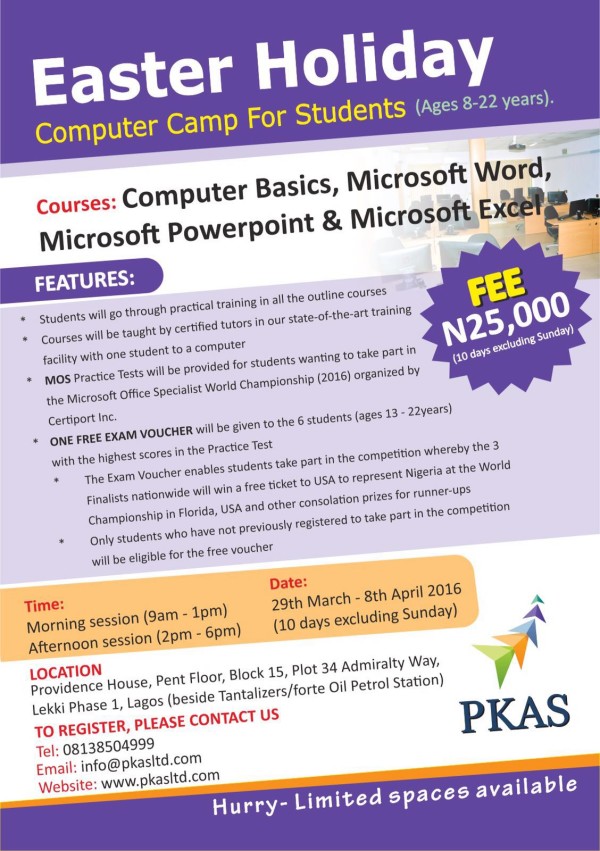 Get a Fun Training in Microsoft Office Suite at Computer Camp for ...