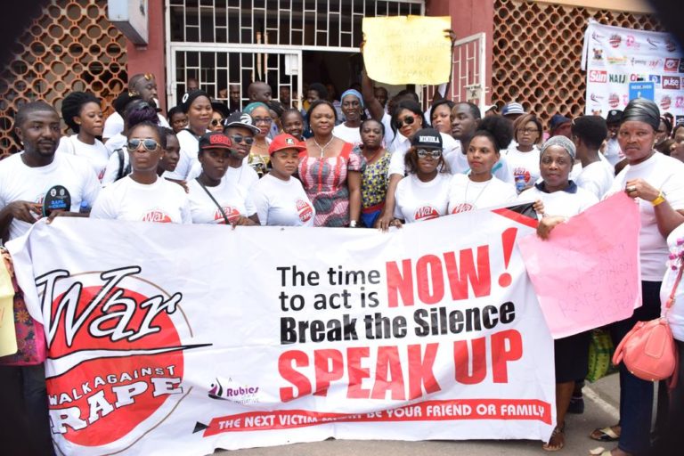 See Highlights of "The Walk Against Rape" 2016 Campaign with Dayo Amusa ...