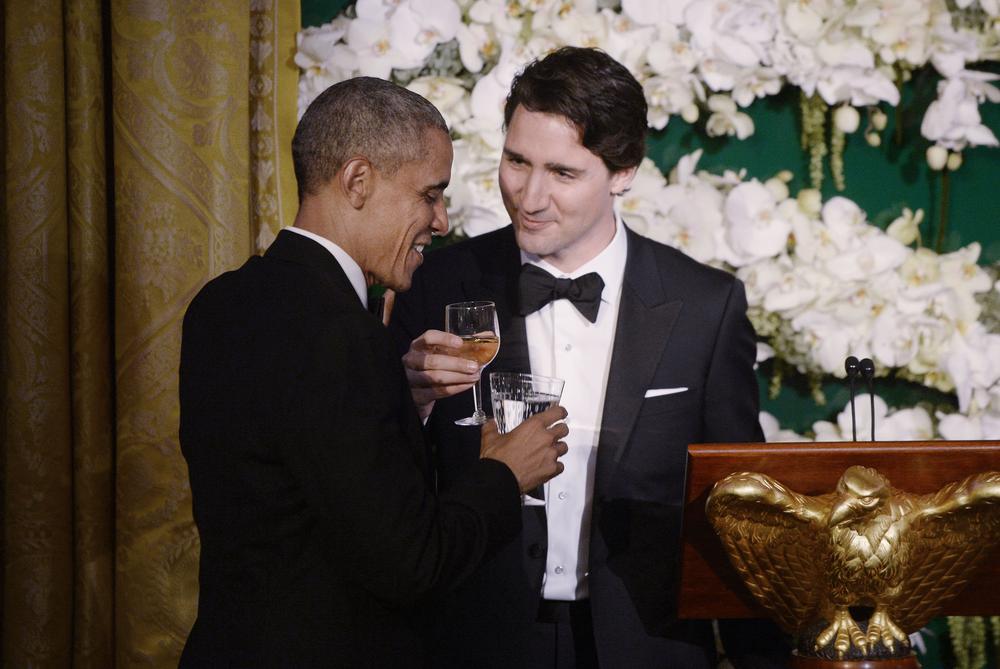 Canadian Prime Minister Justin Trudeau Hosted by President Obama ...
