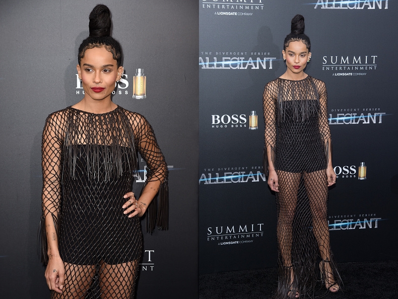 Hit or Miss? Zoe Kravitz’s Edgy Outfit for the New York Premiere of ...
