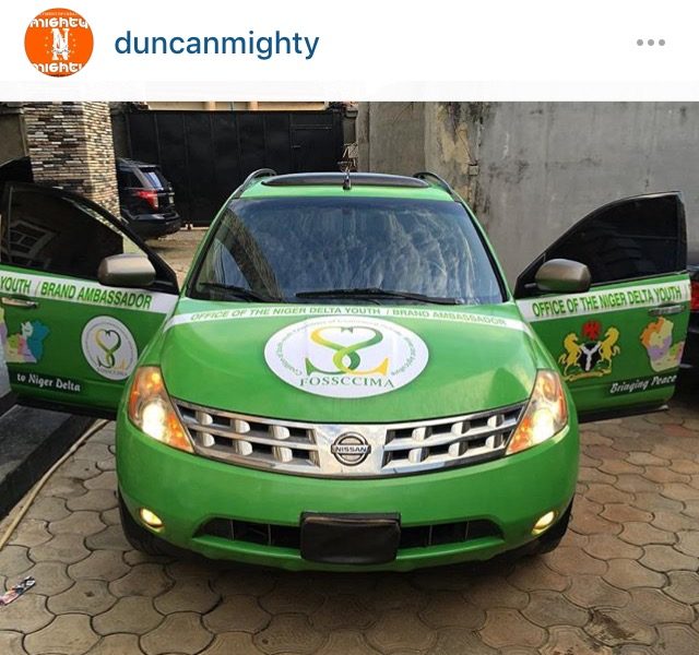 Duncan Mighty gets a Brand New Car as a Niger Delta Youth/ Brand ...