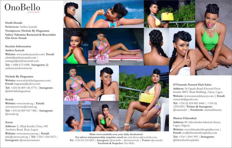 Ever see Yemi Alade in a Bikini? Check her Out in OnoBello.com's Swimsuit Issue | BellaNaija