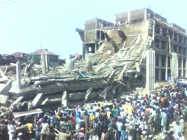 Uncompleted Government Building Collapses in Abeokuta | Photos | BellaNaija