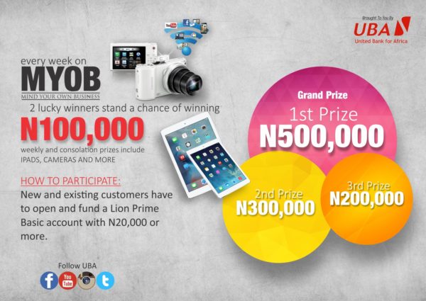 Win Cash and Consolation Prizes in UBA's Mind Your Own Business "MYOB ...