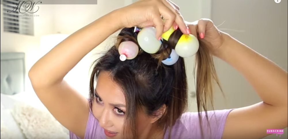 Ever heard of Heatless Curls using Balloons? Watch this Weird Hair Hack ...