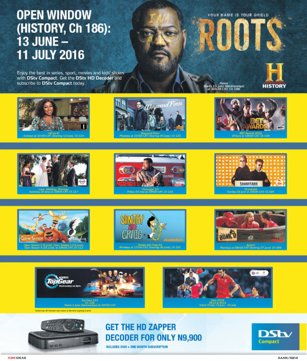 Exciting news for DStv compact subscribers !! Star-studded historical ...