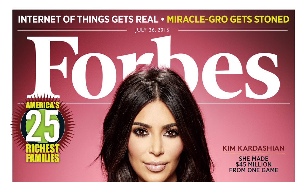 Kim Kardashian Covers Forbes Magazine's Mobile Moguls Issue | BellaNaija
