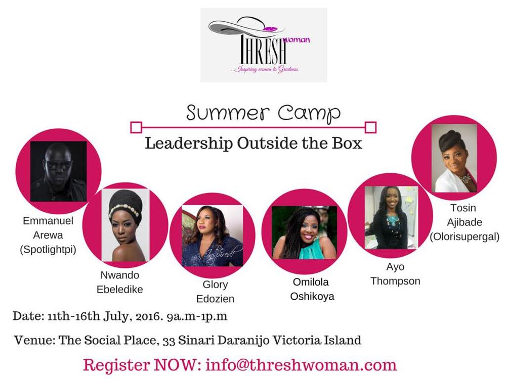 Hey Young Ladies! Attend the Thresh Woman Summer Camp Themed ...